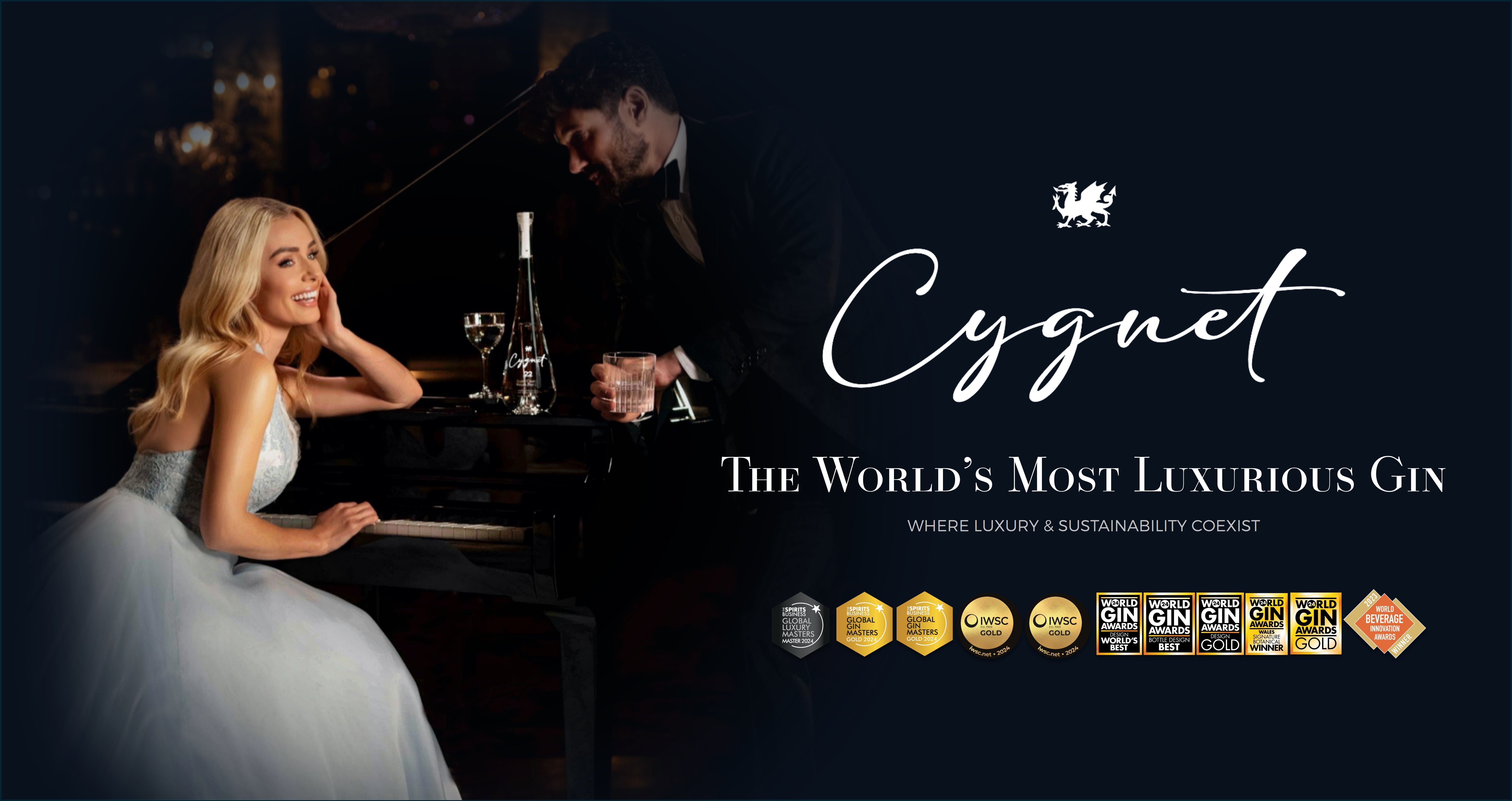 Cygnet is The World's Most Luxurious Gin as recognised with industry g ...