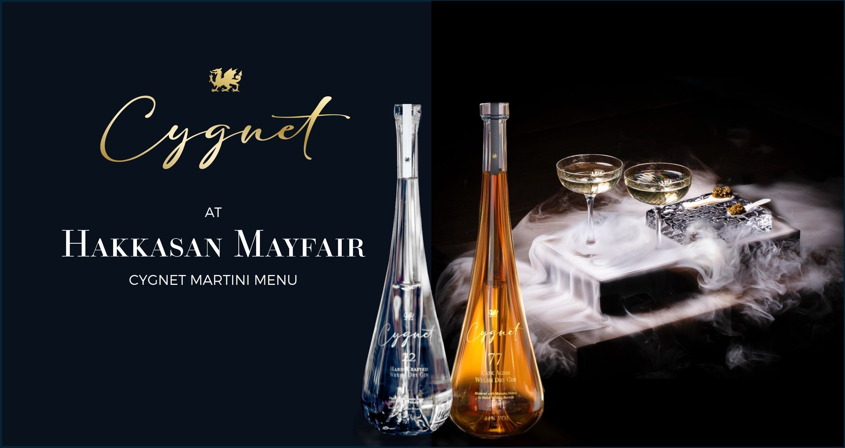 Cygnet Martini Menu at Hakkasan – Cygnet Distillery