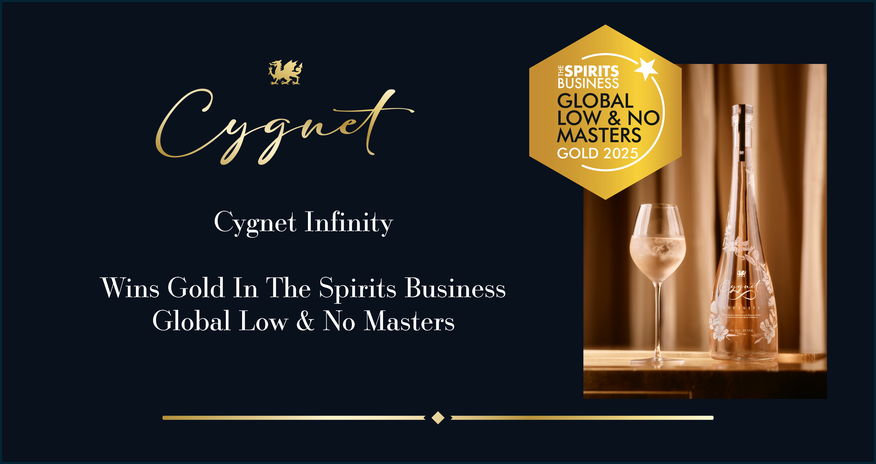 Cygnet Infinity Wins Gold at The Low & No Masters 2026 – Cygnet Distillery
